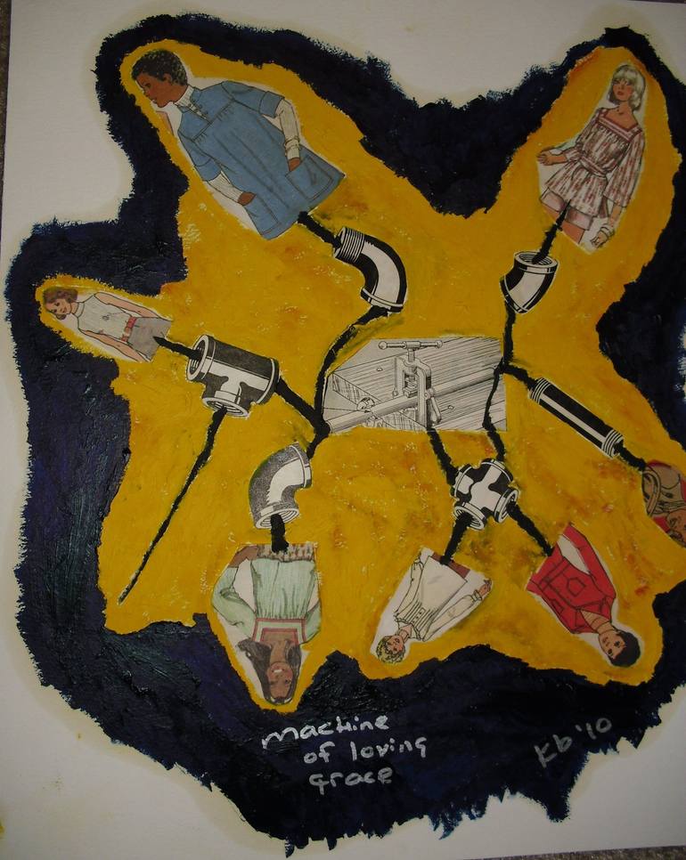 Machine of Loving Grace Painting by kevin bittle | Saatchi Art