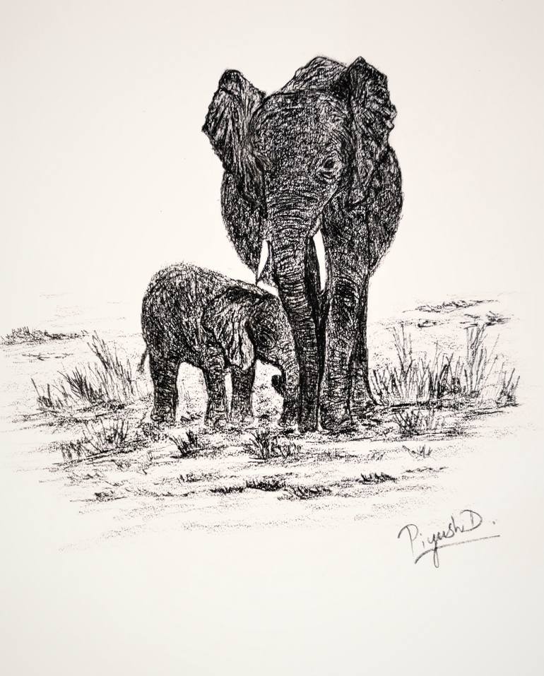 Varanasi ghats Drawing by Piyush Dhawad | Saatchi Art