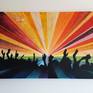 Crowd With A Cloud (Rave) Painting by Chris Swain | Saatchi Art