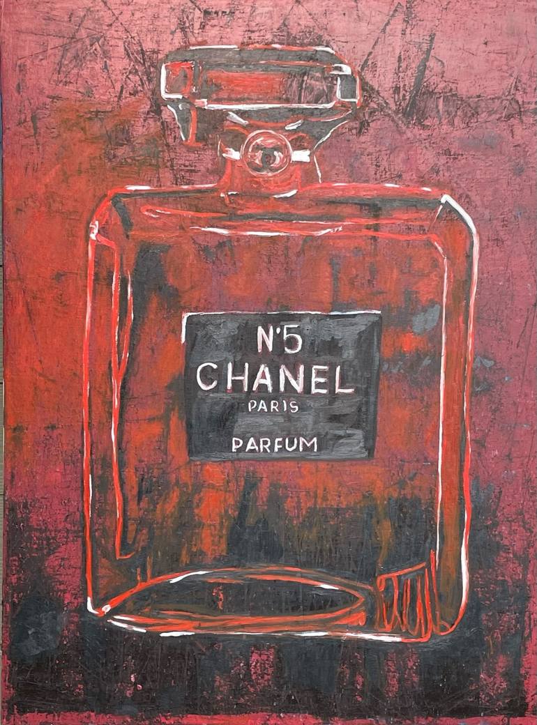 Chanel rojo Painting by Bartolome Oliver-Ponsell | Saatchi Art