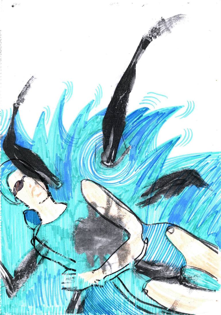 crawl Drawing by katarina markovic | Saatchi Art