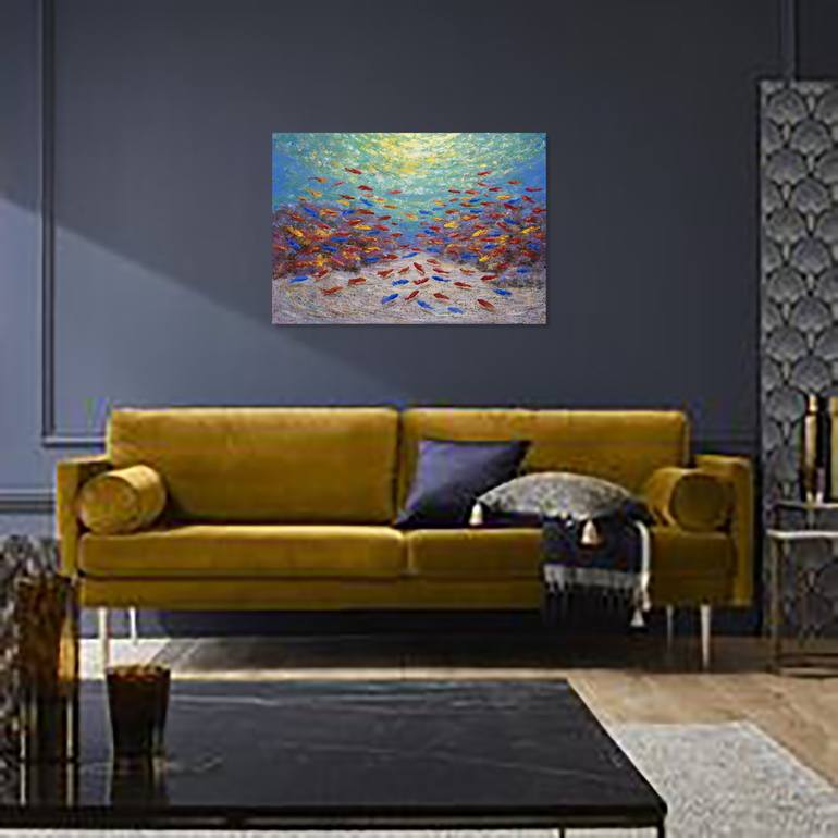 UNDERWATER. UNDERWATER WORLD. Painting by Anastasia Woron | Saatchi Art