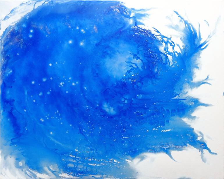 The blue movement. Painting by Anastasia Woron | Saatchi Art