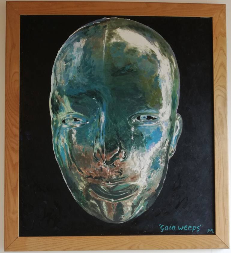 Gaia Weeps Painting by Dorothy Morris | Saatchi Art