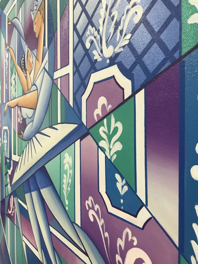 «Ballet» cubism № 00175 Painting by Apollonas Soben | Saatchi Art