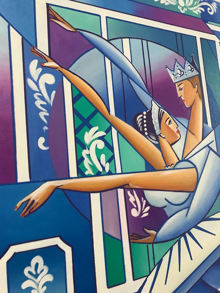 «Ballet» cubism № 00175 Painting by Apollonas Soben | Saatchi Art