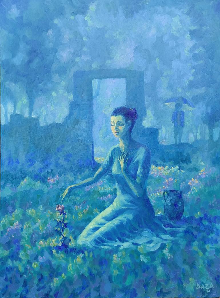 Light under drizzle Painting by Jónathan Daza | Saatchi Art