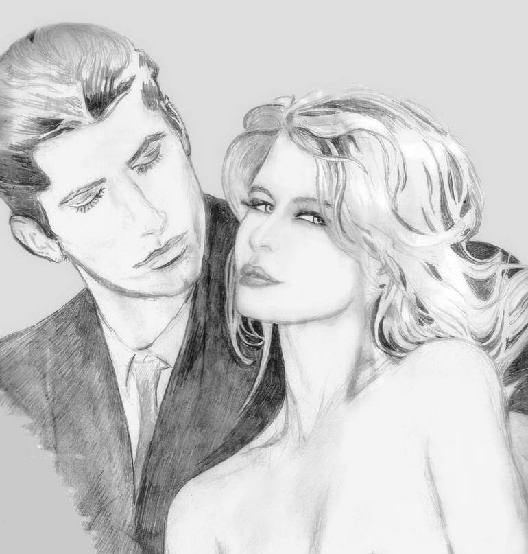 First date Drawing by bob chartain | Saatchi Art