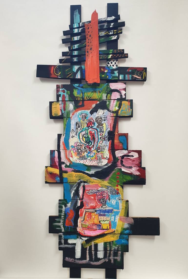 Serial offenders Painting by Marc Rayner | Saatchi Art