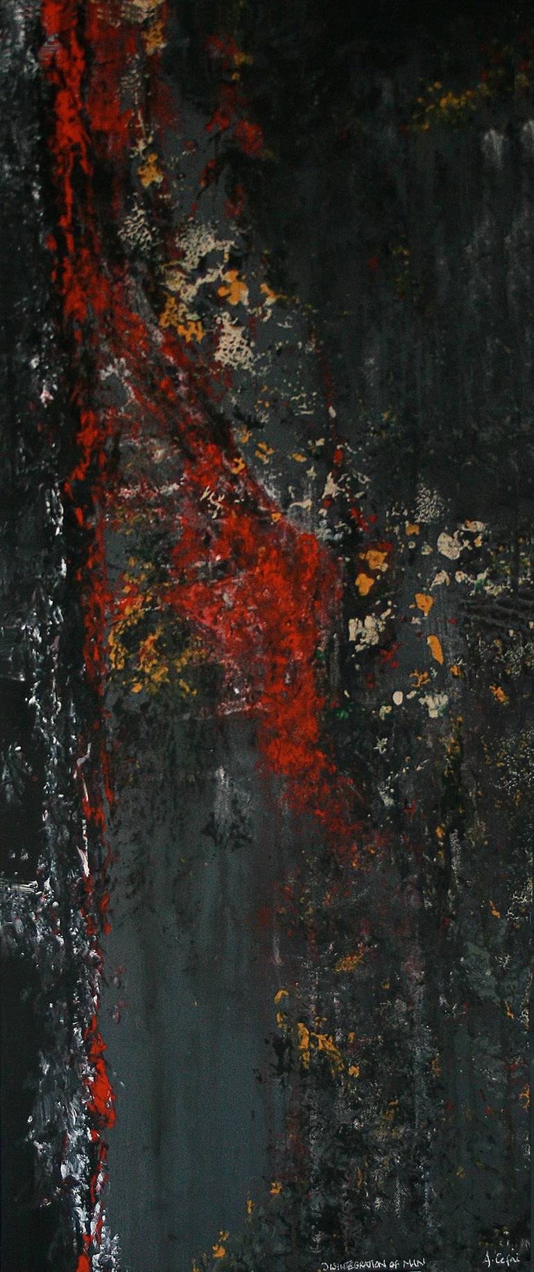 Disintegration of Man Painting by alison cefai | Saatchi Art