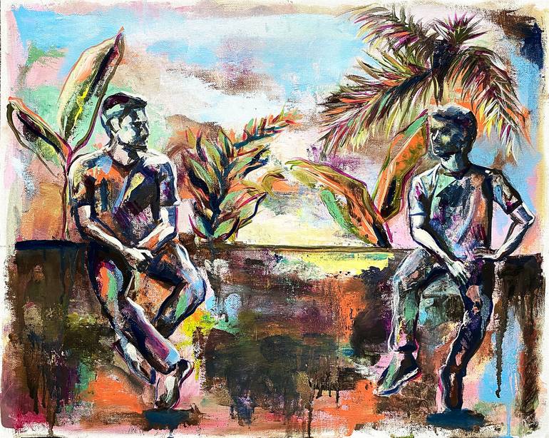 The New Normal Painting by Christina Lewis Vizcarrondo | Saatchi Art