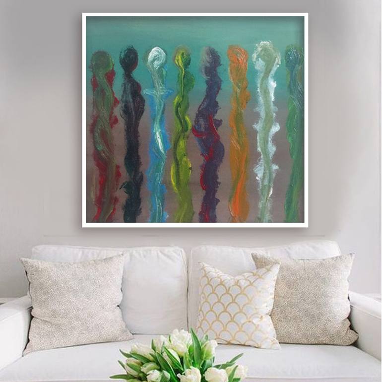 Stages of a woman's life Painting by Salman Soofi | Saatchi Art