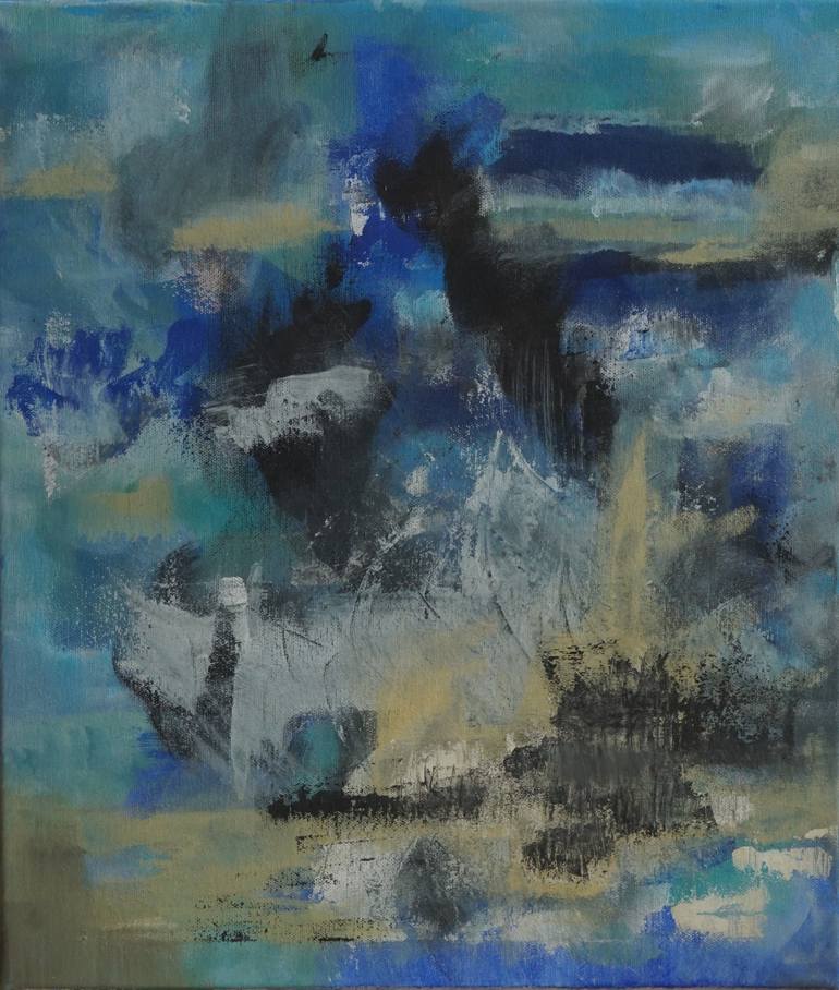 Sky Caves Painting by Adam Strandt | Saatchi Art