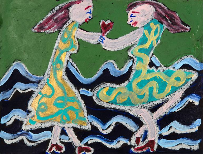 Duet Drawing by Jane Zweibel | Saatchi Art