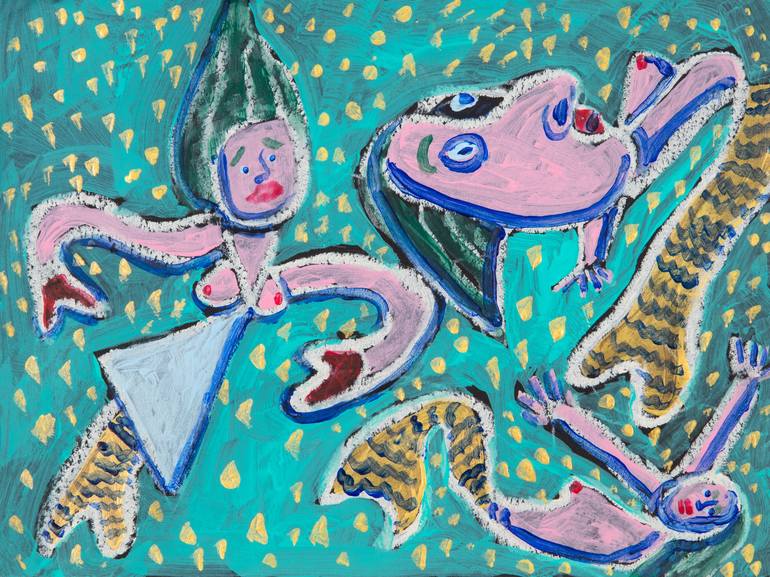 Ocean Dance Drawing by Jane Zweibel | Saatchi Art