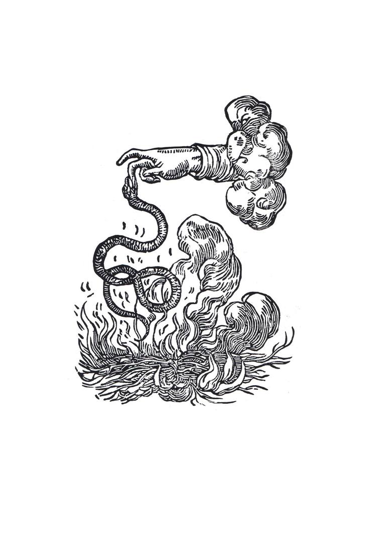 Snake bite - Limited Edition of 20 Printmaking by Elina Lee | Saatchi Art