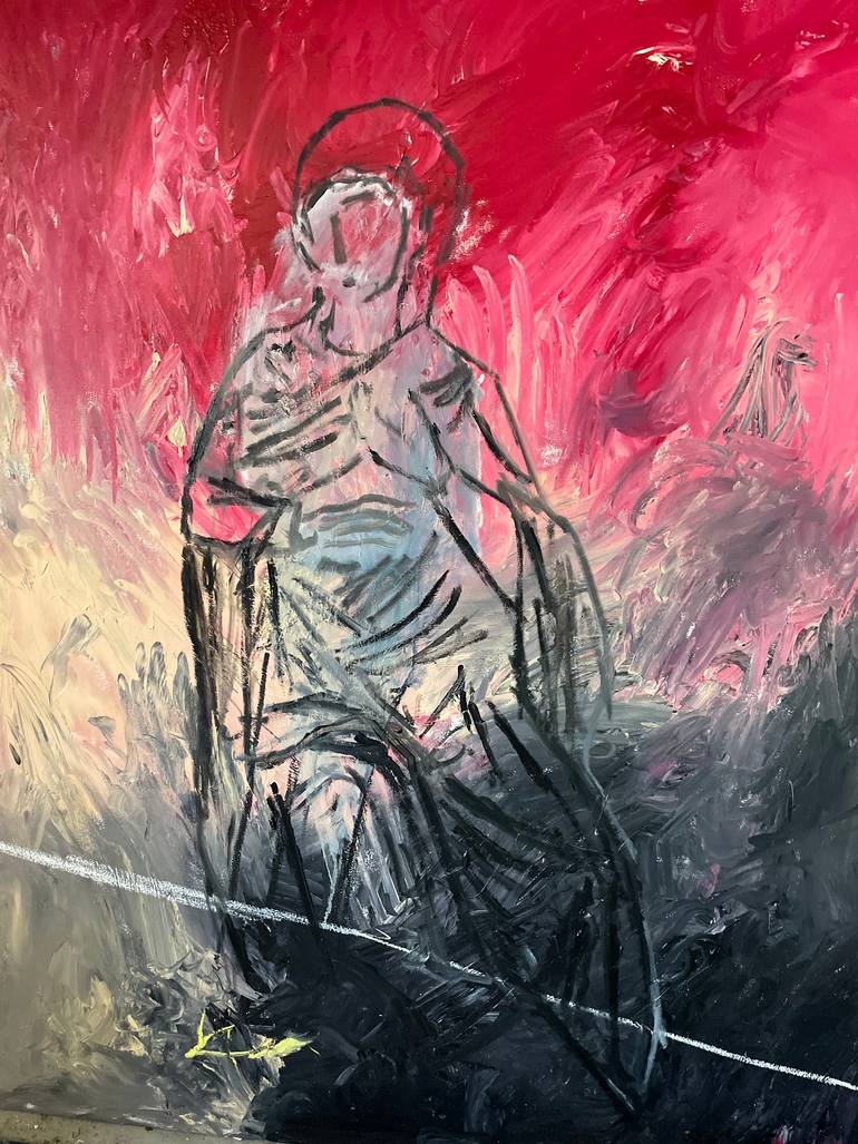 Pink Panther Painting by Stephen Orso | Saatchi Art