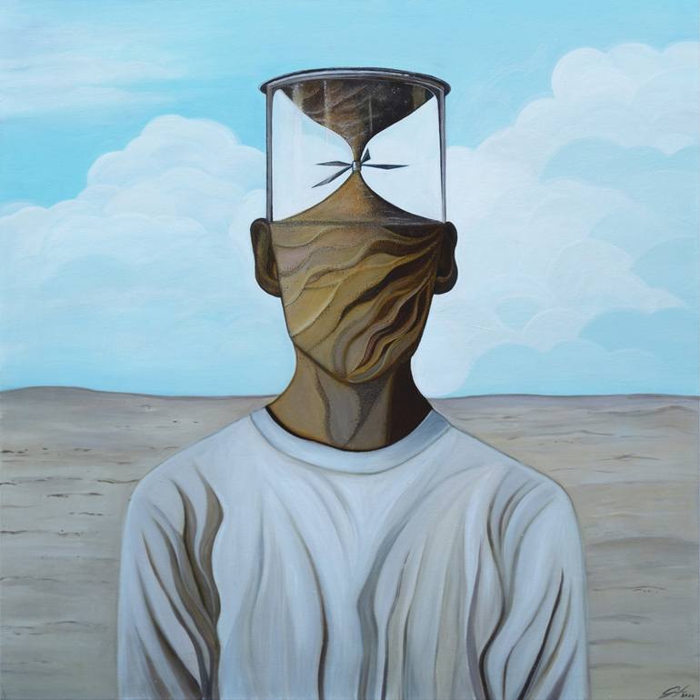 Timekeeper Painting by Gusté Design | Saatchi Art