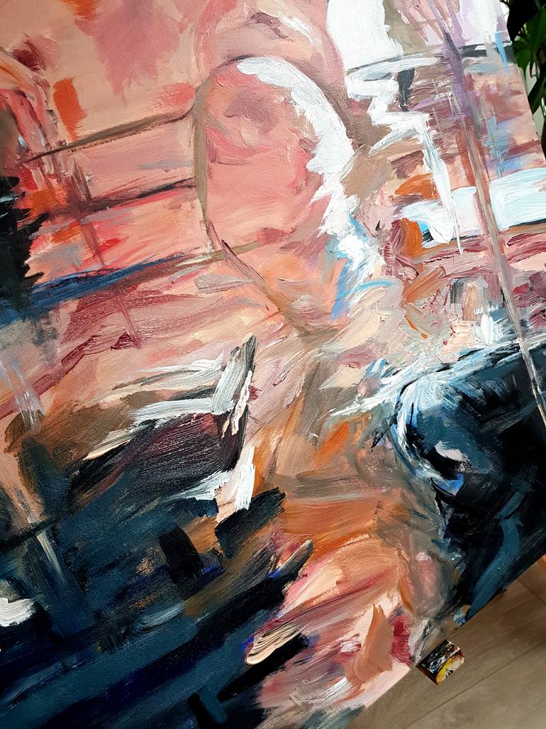 Lady in the water Painting by Dimple Kashyap | Saatchi Art