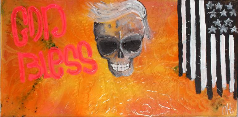 God bless Painting by N H | Saatchi Art