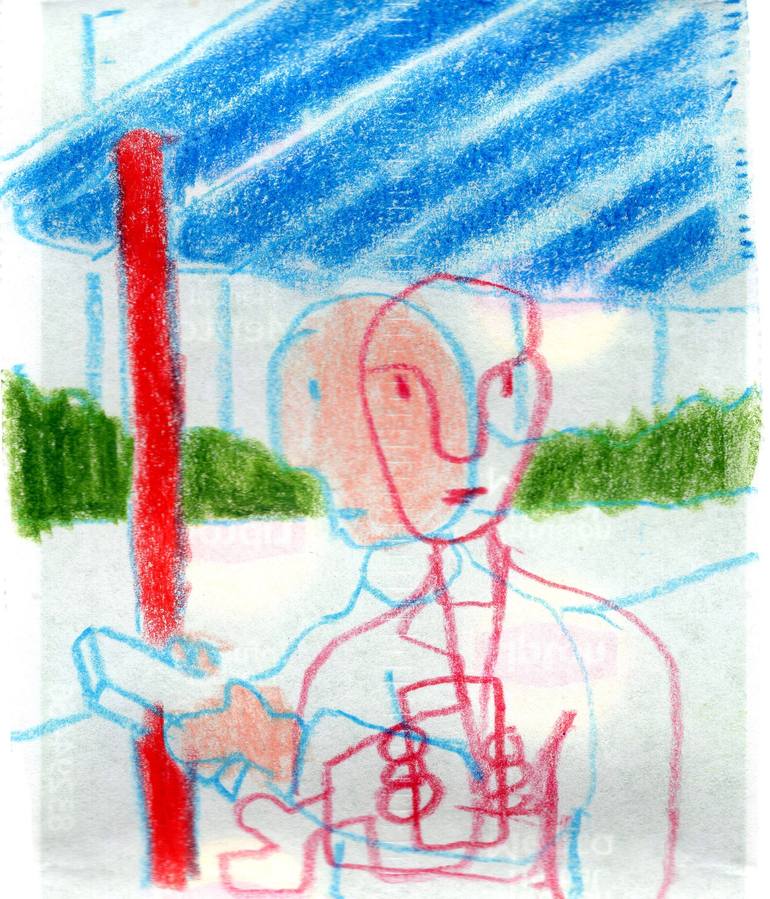 Everyday micro-scenes 030 Drawing by Adrian Manavella | Saatchi Art