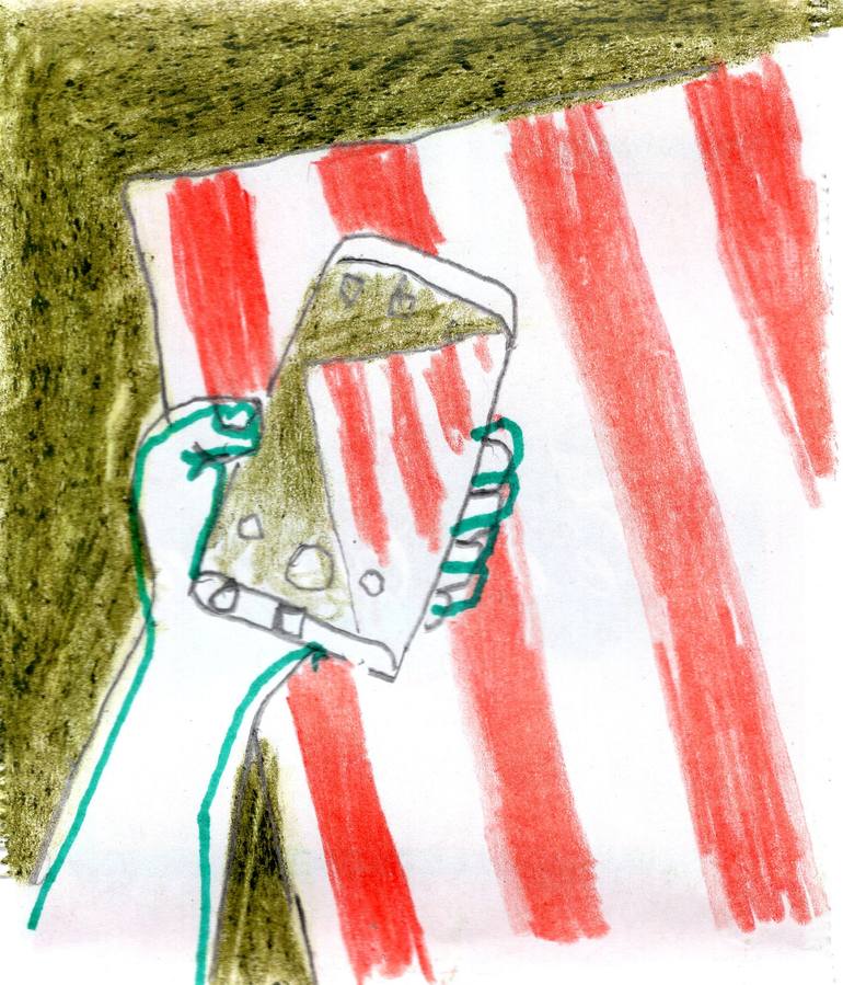 Everyday micro-scenes 060 Drawing by Adrian Manavella | Saatchi Art