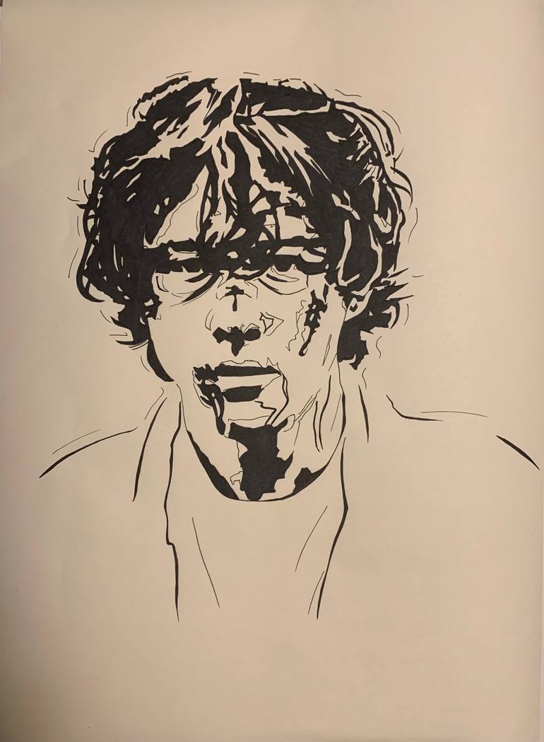 Loner II Drawing by Alec Lau | Saatchi Art