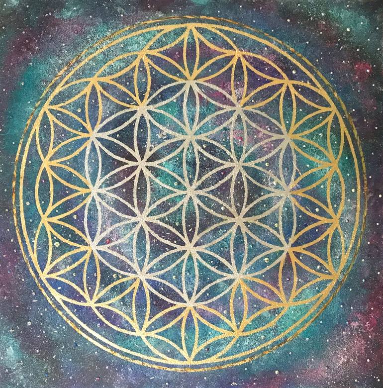 Flower of life Painting by Natali Paliy | Saatchi Art