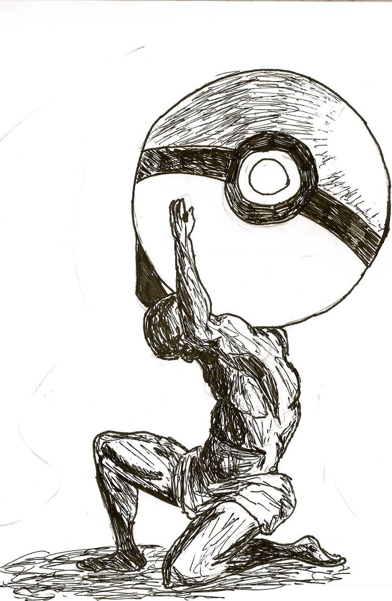 Gotta Catch em' All Drawing by Andrew Slugantz | Saatchi Art