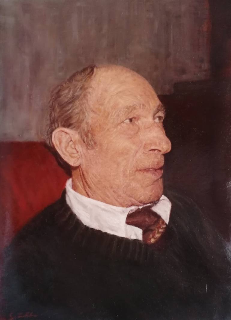 Il Nonno Painting by Fabrizio Spataro | Saatchi Art