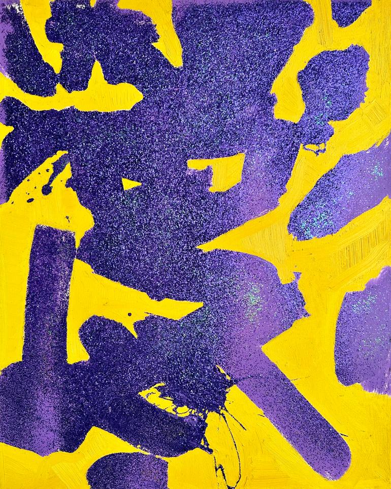 Yellow & Purple Painting by JP Calabro | Saatchi Art