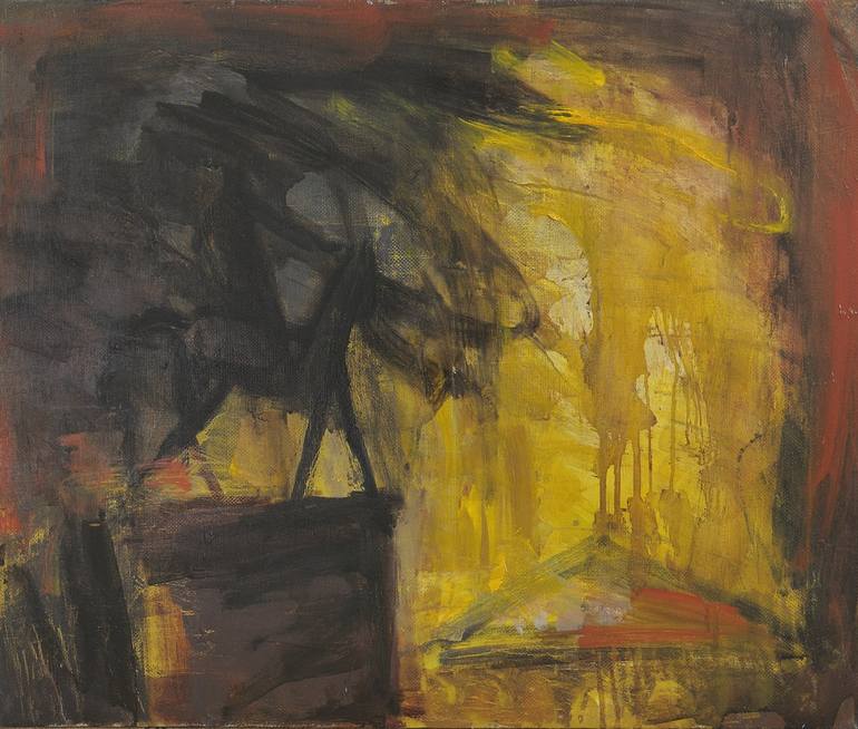 The landscape with horseman. 2010, 50x60 Painting by Egor Plotnikov | Saatchi Art