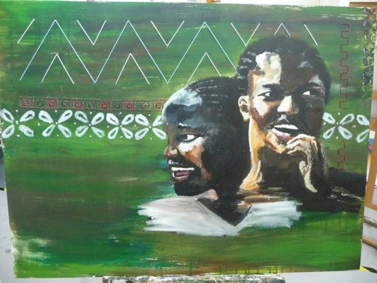 African women Painting by Rachel Elston | Saatchi Art