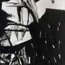 Diptych- Crow 2 Drawing by Dimitar Karatonev | Saatchi Art