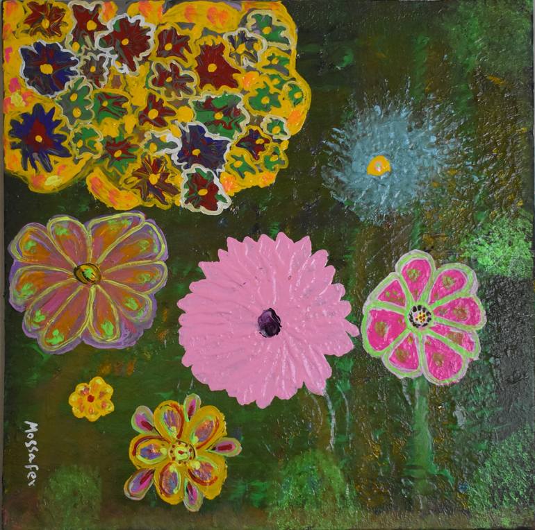 The Little Garden Painting by Dodi Mossafer | Saatchi Art