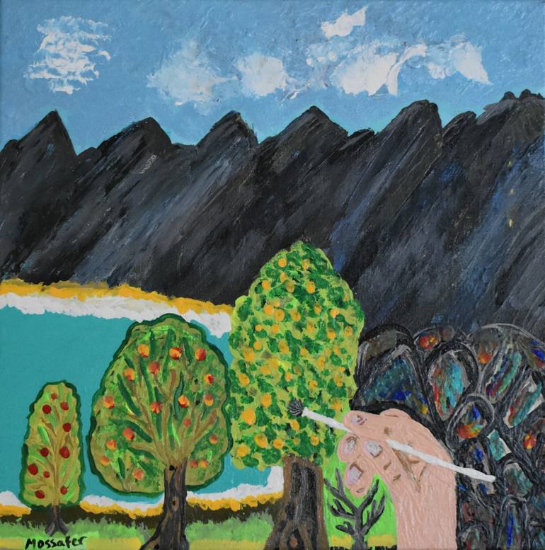 The Hand of An Artist Painting by Dodi Mossafer | Saatchi Art