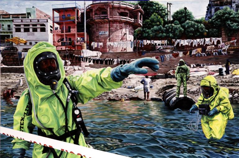 Predators 06 Painting by jonathan spitzer | Saatchi Art