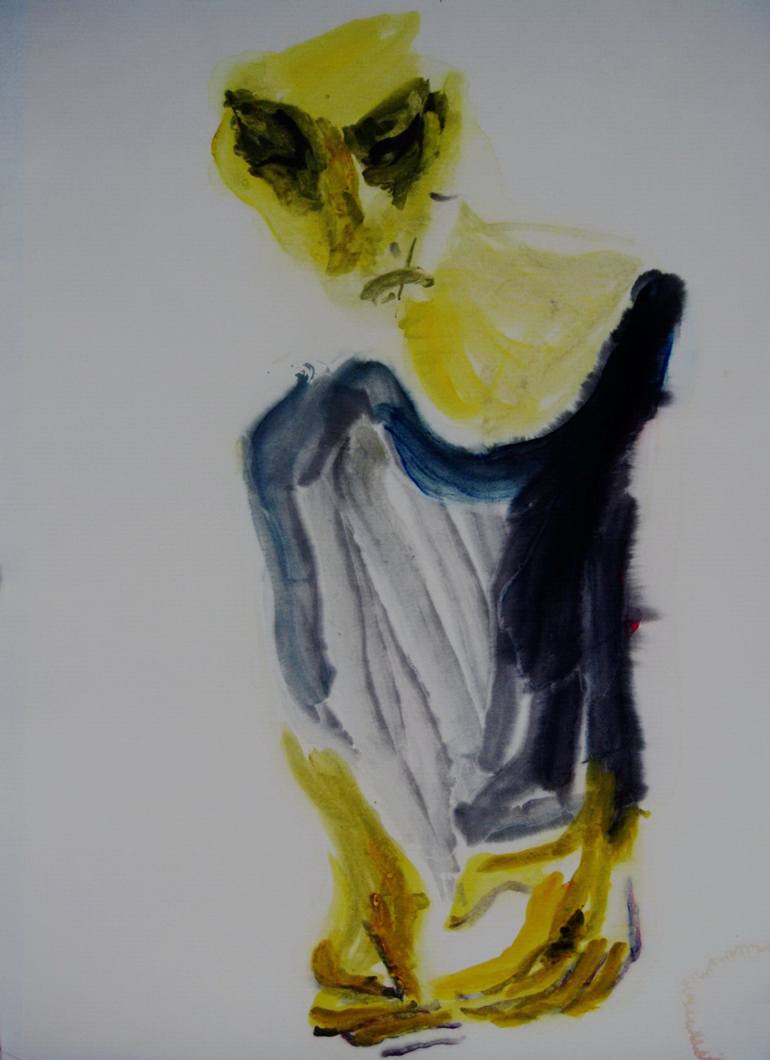 Helpless Painting by Najimidin Azezi | Saatchi Art