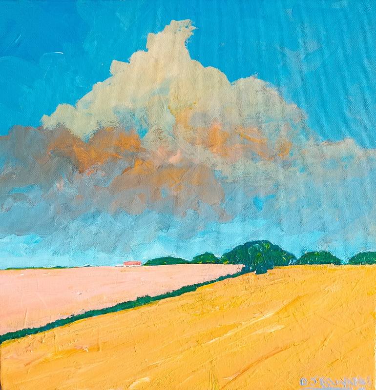 Farm Near Bradwell Painting by David Edwards | Saatchi Art