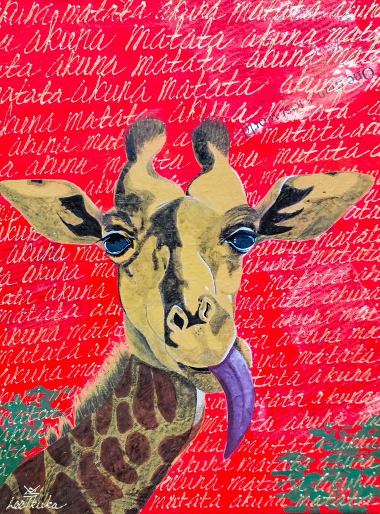 AKUNA MATATA Painting by Lee Truka | Saatchi Art
