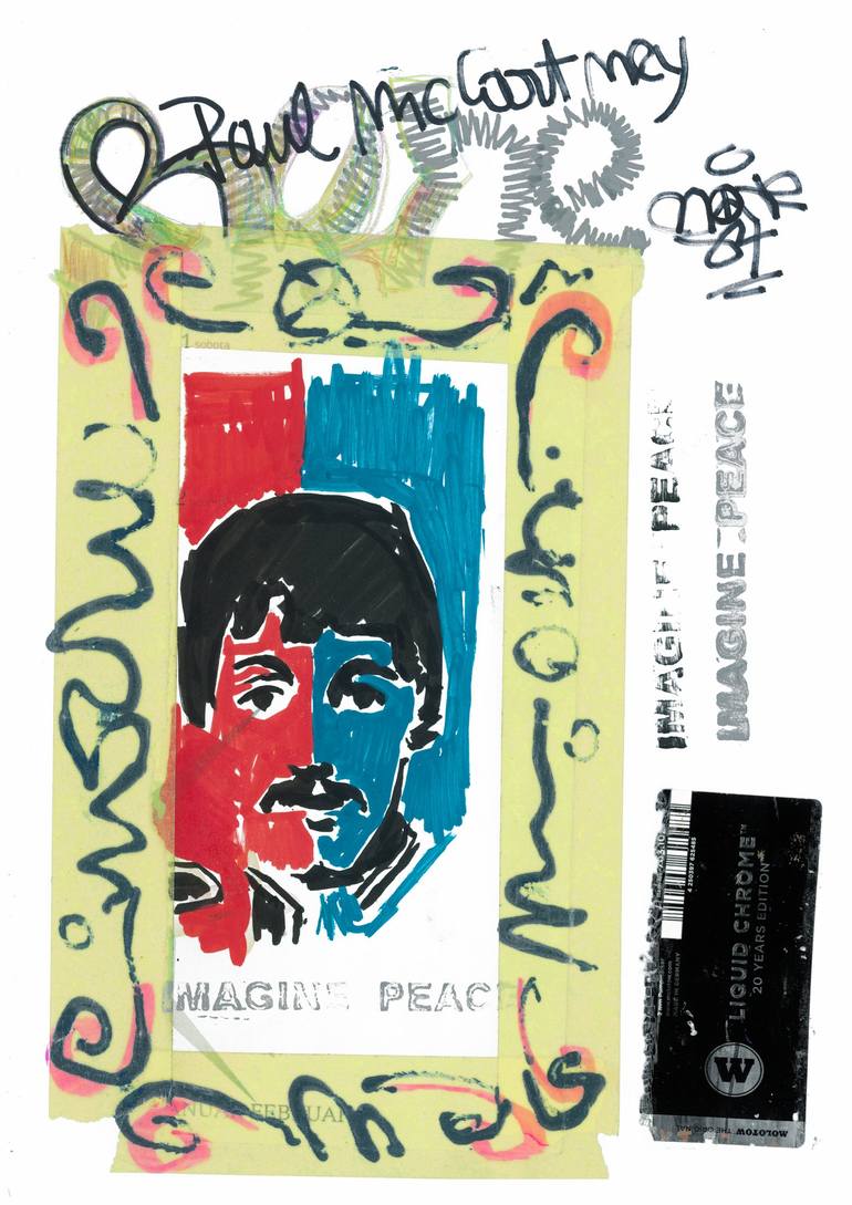 Paul Mccartney Stencil