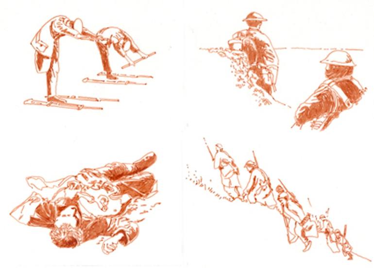 Great War Drawing by Gail Ritchie | Saatchi Art