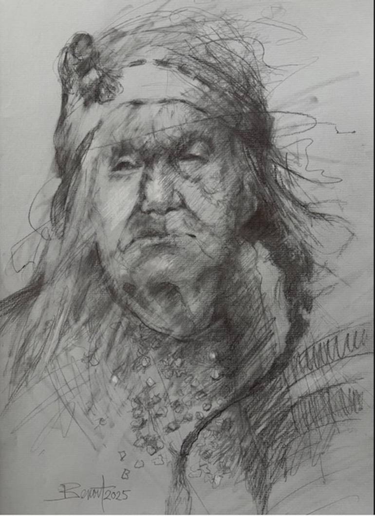 Native American Drawing by Diann Benoit Jameyfield | Saatchi Art