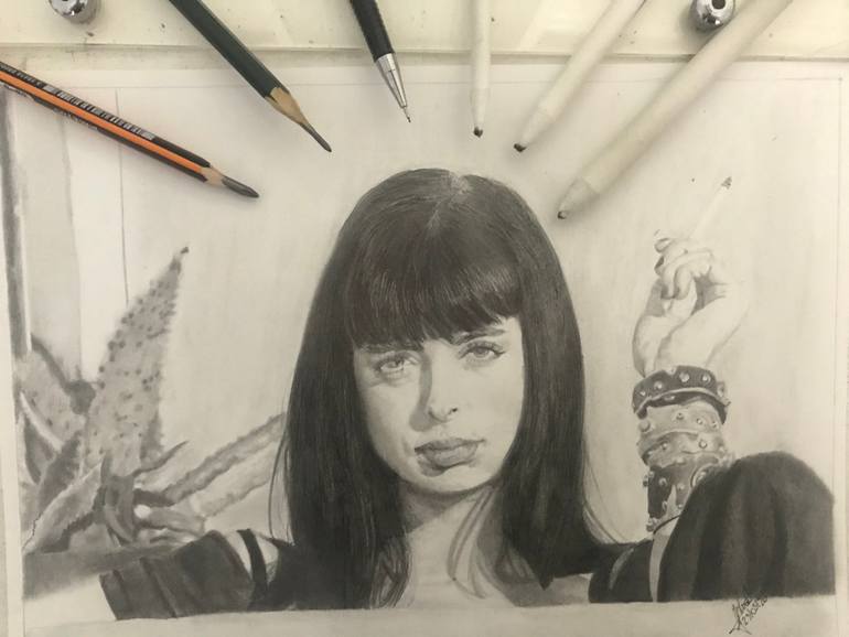 Jane Breaking Bad (Krysten Ritter) Drawing by lucas piovatto | Saatchi Art