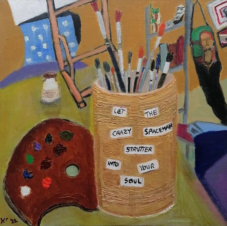 Studio 47 ‘The Crazy Space’ Painting by Kim Raymond | Saatchi Art