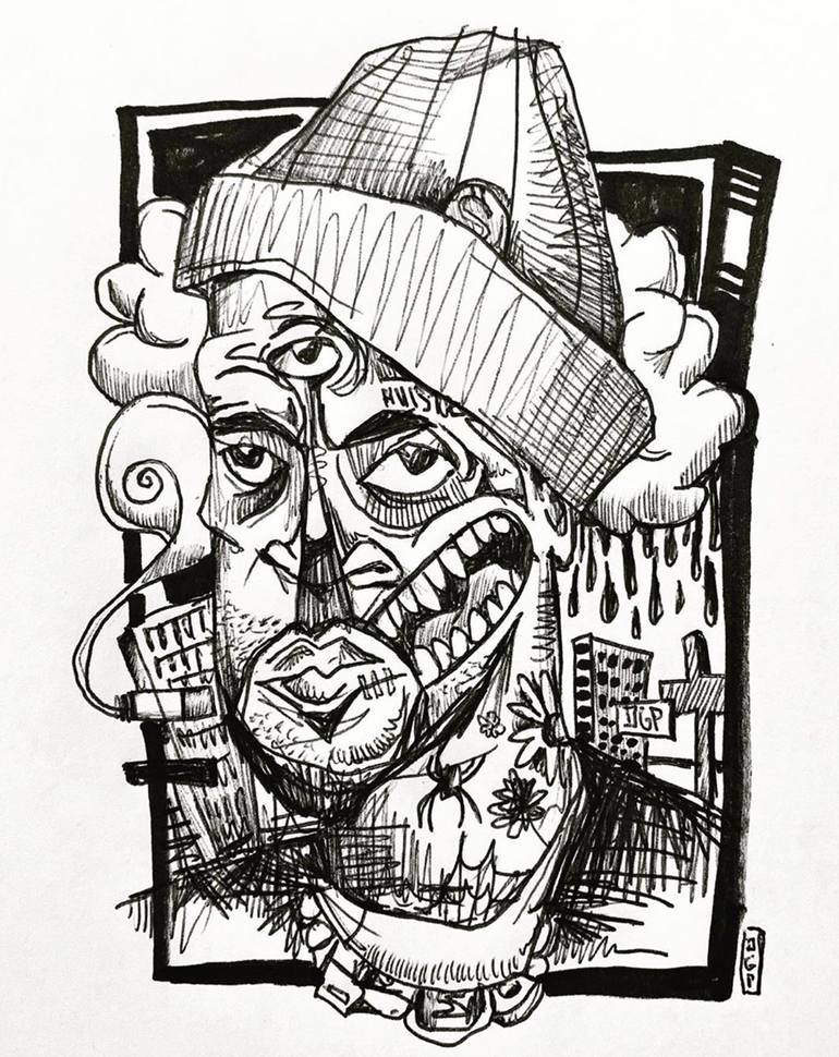 Glimlag Drawing by Gary Ernstzen | Saatchi Art