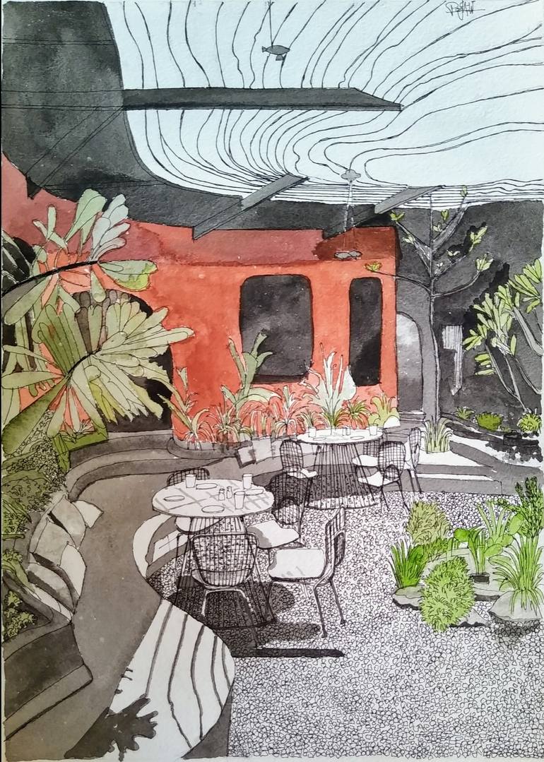 Illustration Of Organic Architectural Style Painting by Pooja Wadekar ...