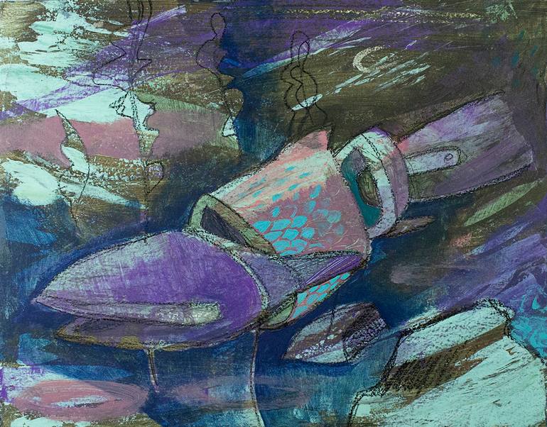 Shallow Glide Slow Twist Painting by Jim Simpson | Saatchi Art