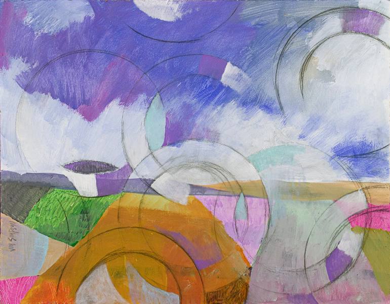 Prairie Rings Painting by Jim Simpson | Saatchi Art