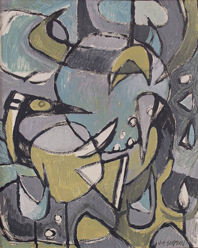 Courtship Painting by Jim Simpson | Saatchi Art